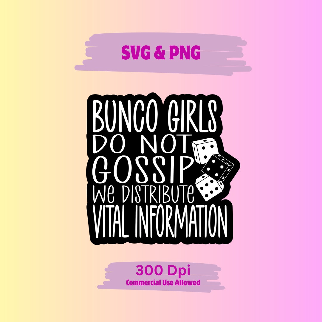 Bunco SVG, Bunco PNG, Bunco Night, Bunco Game, Bunco Gift, Bunco ...