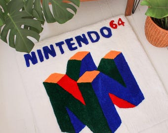 N64 Logo Custom Rug - Etsy
