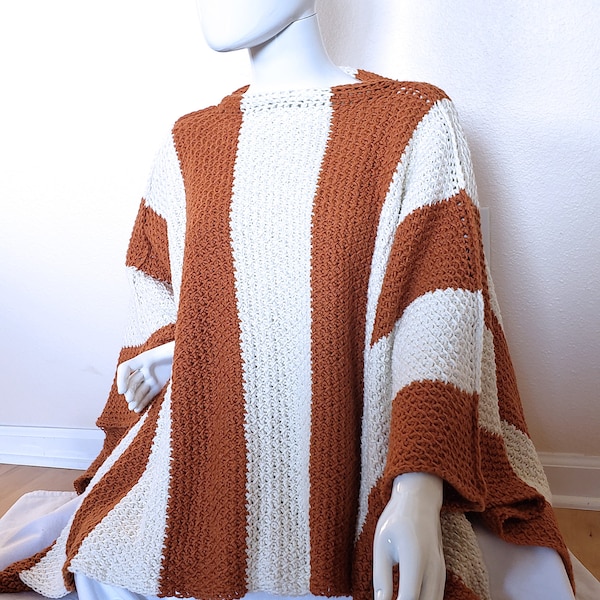 Cream Poncho - Etsy