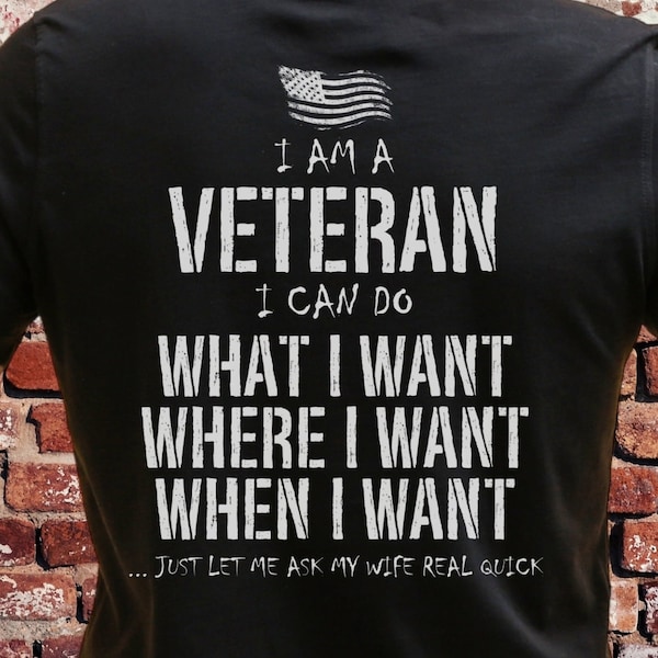 Funny Veteran Shirt - Etsy