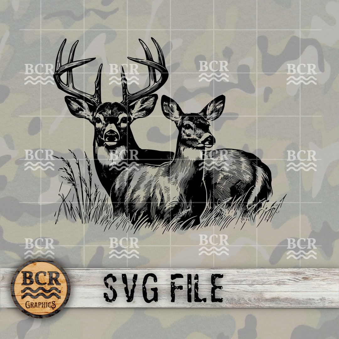 Big Buck SVG, Whitetail Deer SVG, Big Buck Digital Download, Deer ...
