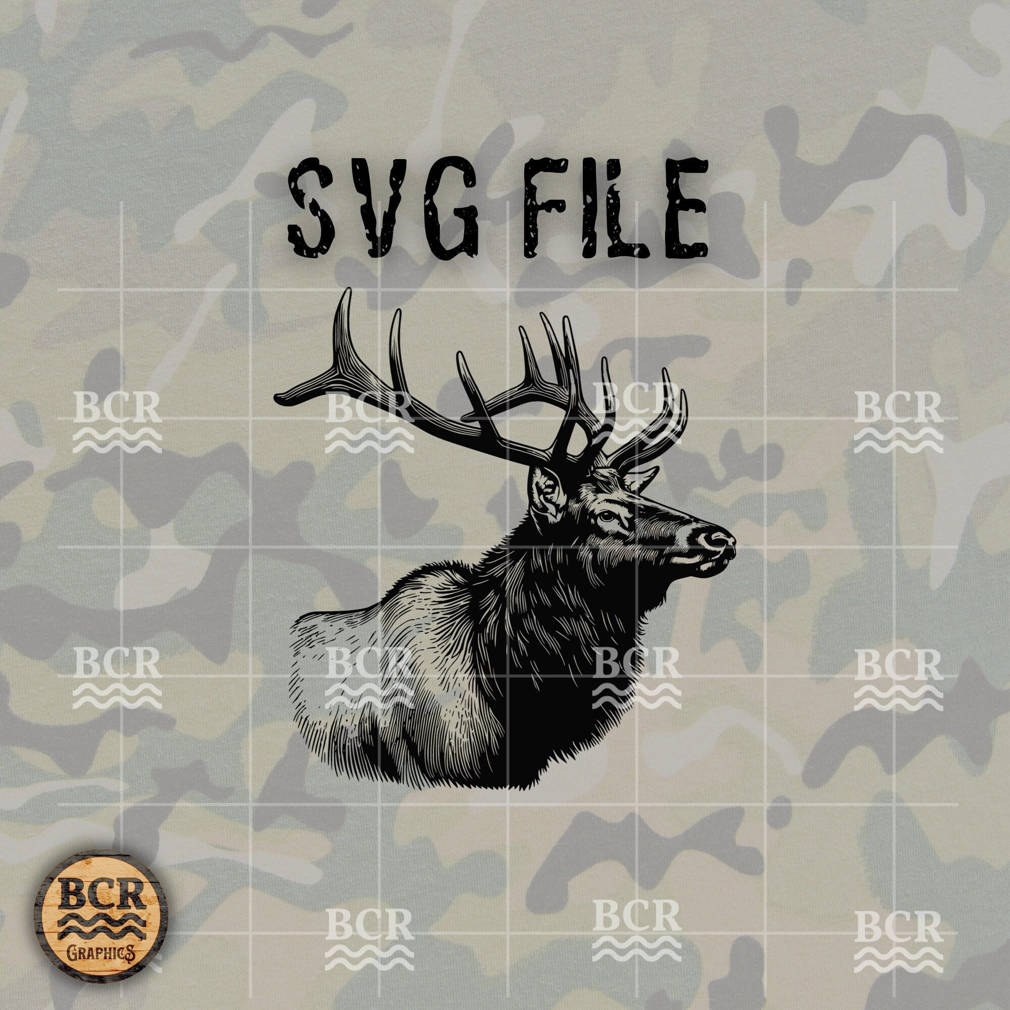 Big Bull Elk SVG Elk SVG Bull Elk Digital Download Elk - Etsy