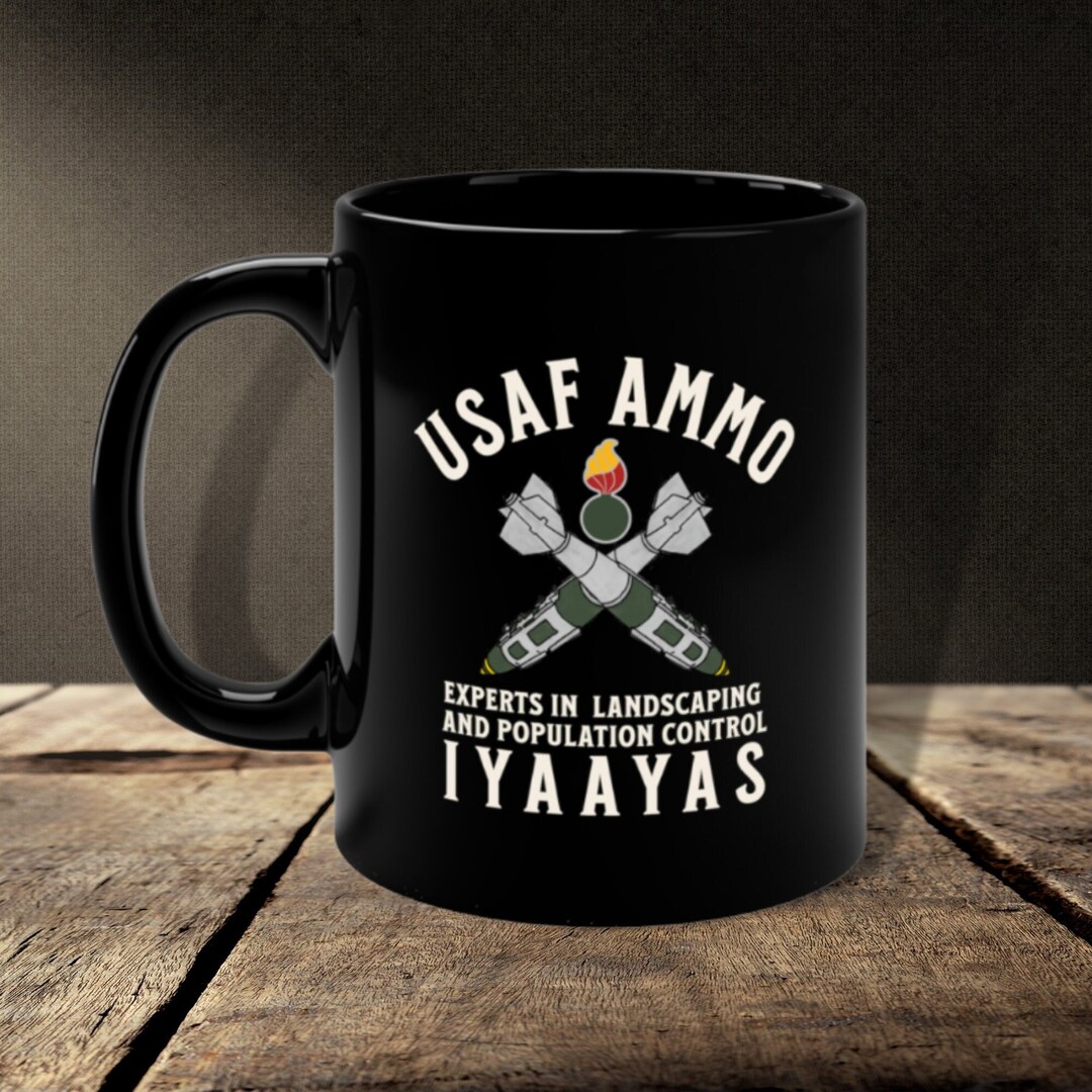 USAF AMMO Coffee Mug, IYAAYAS Coffee Mug, Ammo Troop, Air Force Veteran ...