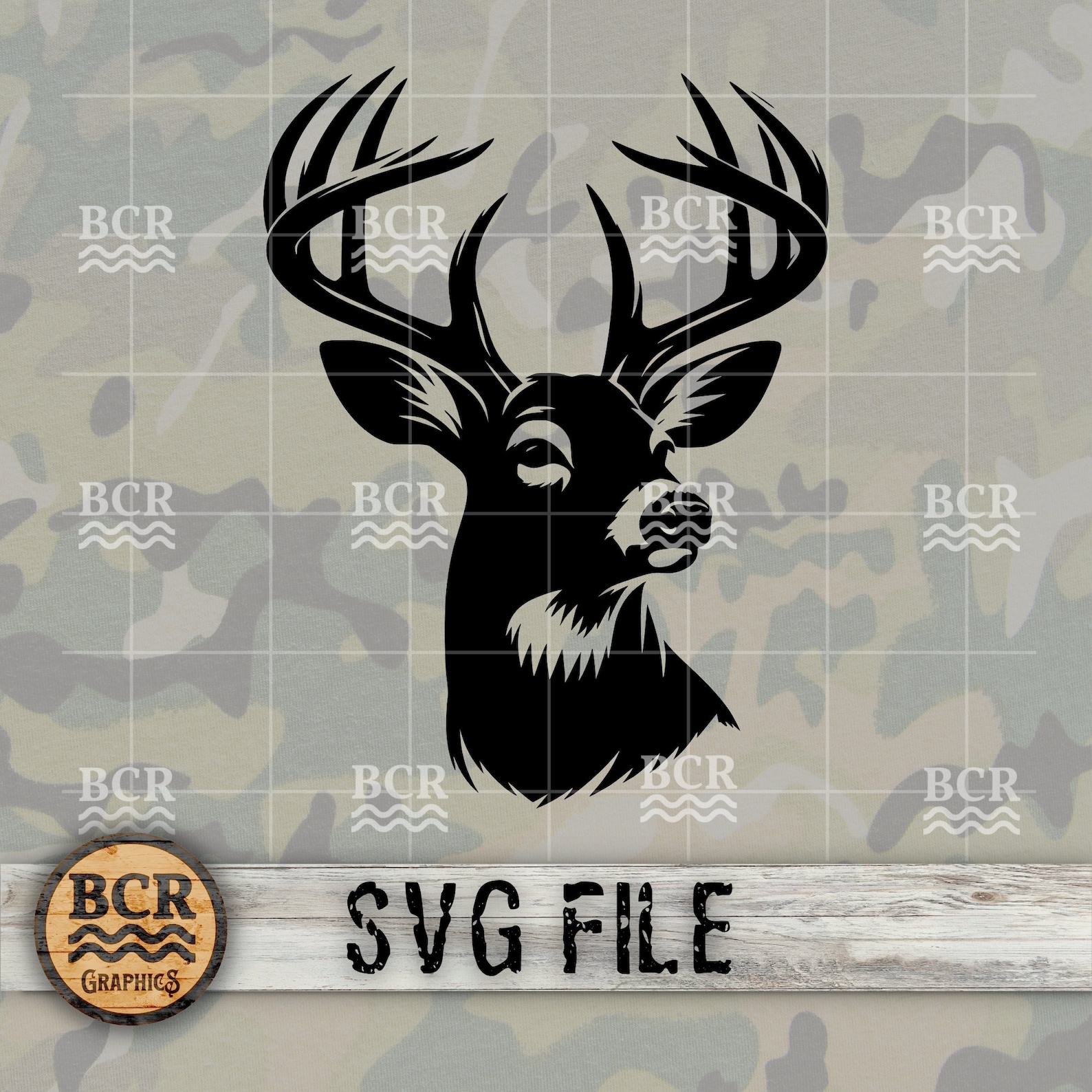 Big Buck SVG, Whitetail Deer SVG, Big Buck Digital Download, Deer ...