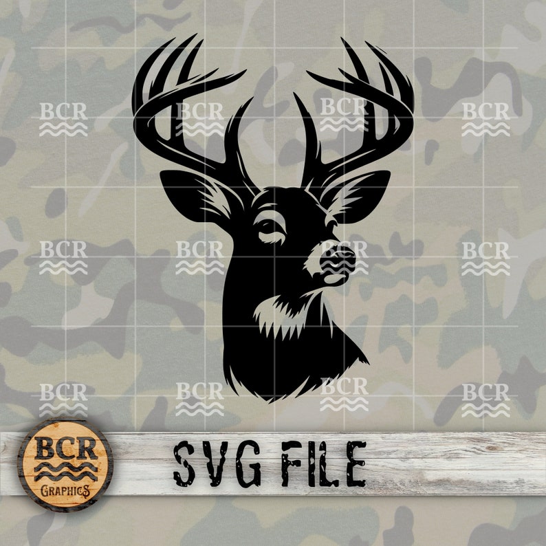 Big Buck SVG, Whitetail Deer SVG, Big Buck Digital Download, Deer ...