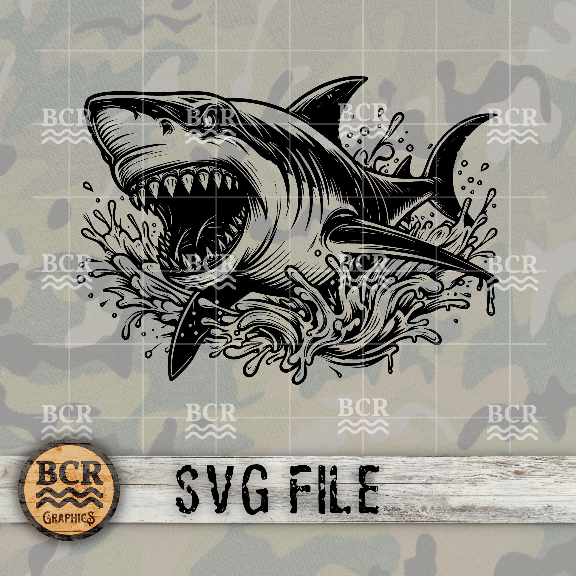 Great White Shark SVG, Great White SVG, Shark SVG, Great White Shark ...