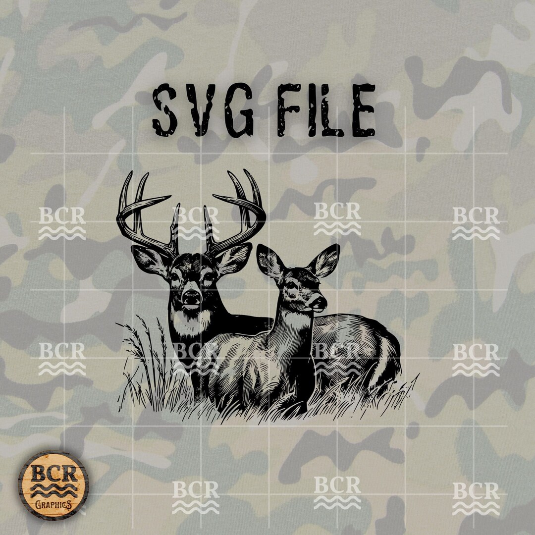 Big Buck SVG Whitetail Deer SVG Big Buck Digital Download - Etsy UK