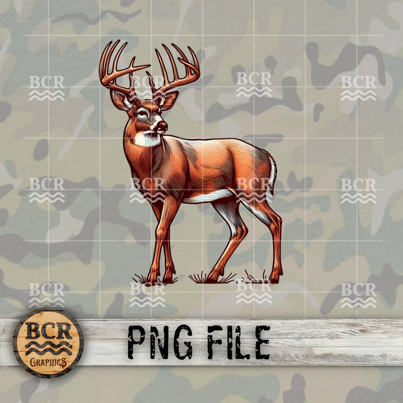 Big Buck PNG, Whitetail Deer PNG, Whitetail Buck Png, Big Buck Digital ...
