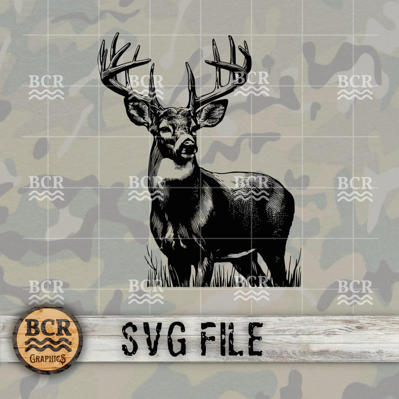 Big Buck SVG, Whitetail Deer SVG, Big Buck Digital Download, Deer ...