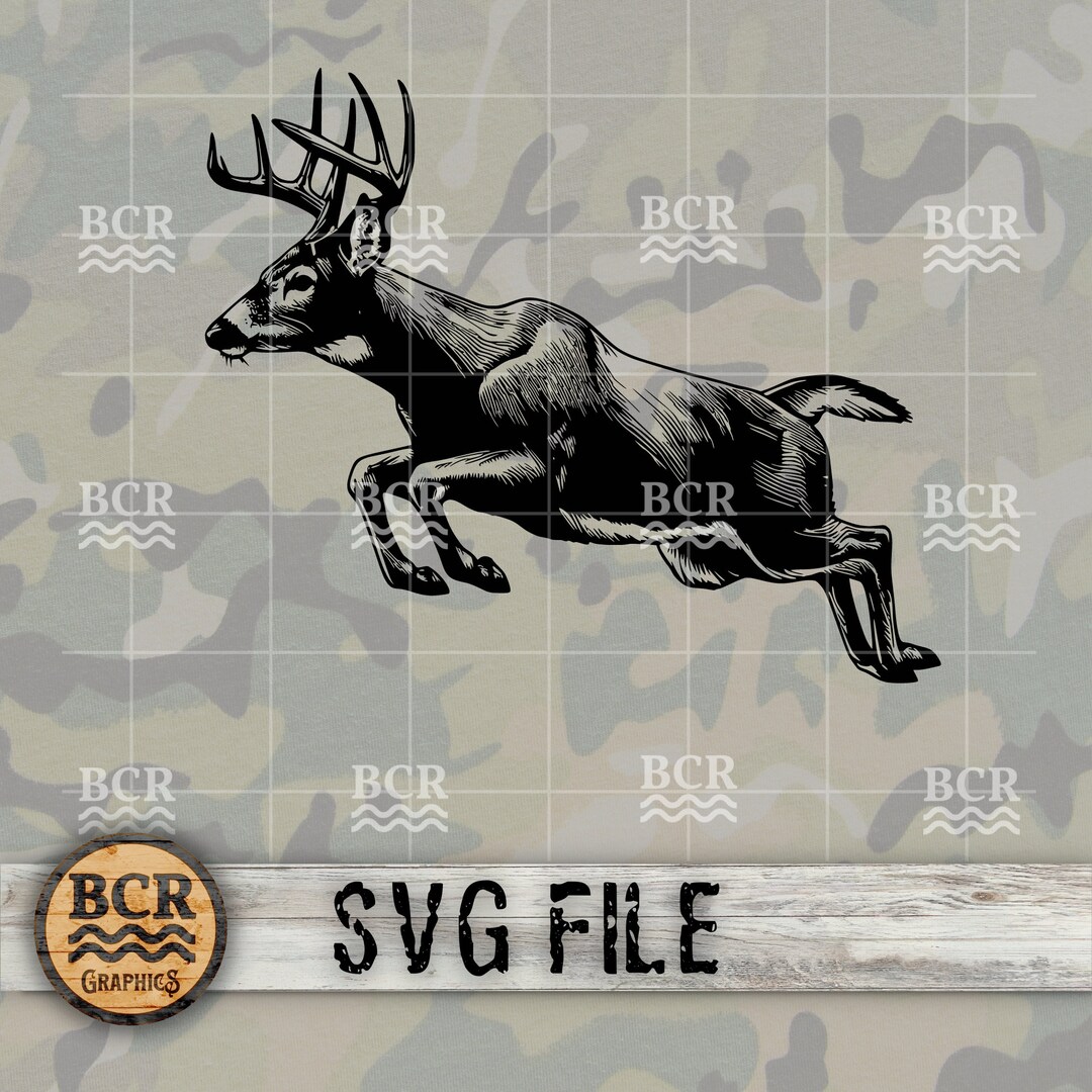 Big Buck SVG, Whitetail Deer SVG, Big Buck Digital Download, Deer ...