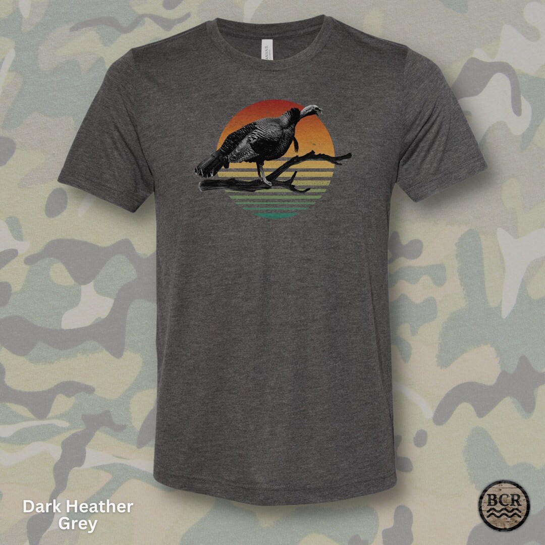 Turkey Hunting Shirt, Distressed Graphic Hunting T-shirt, Turkey Season ...