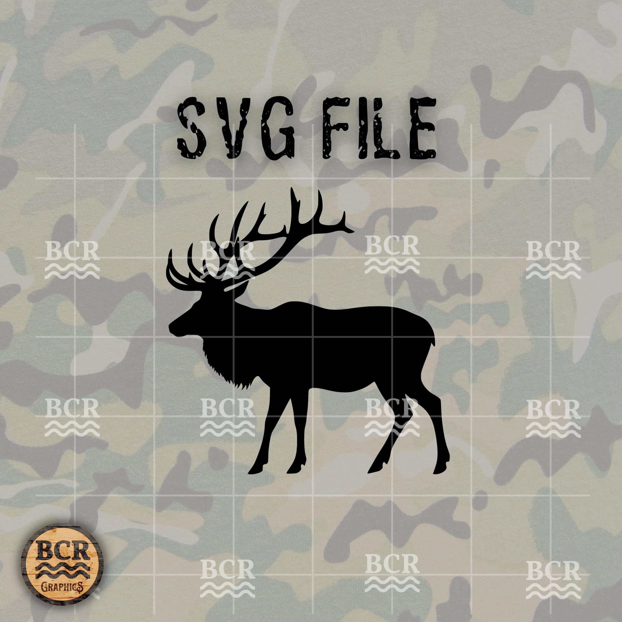 Big Bull Elk SVG, Elk SVG, Bull Elk Digital Download, Elk Hunting ...