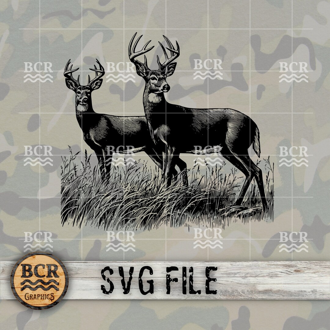 Big Buck SVG, Whitetail Deer SVG, Big Buck Digital Download, Deer ...