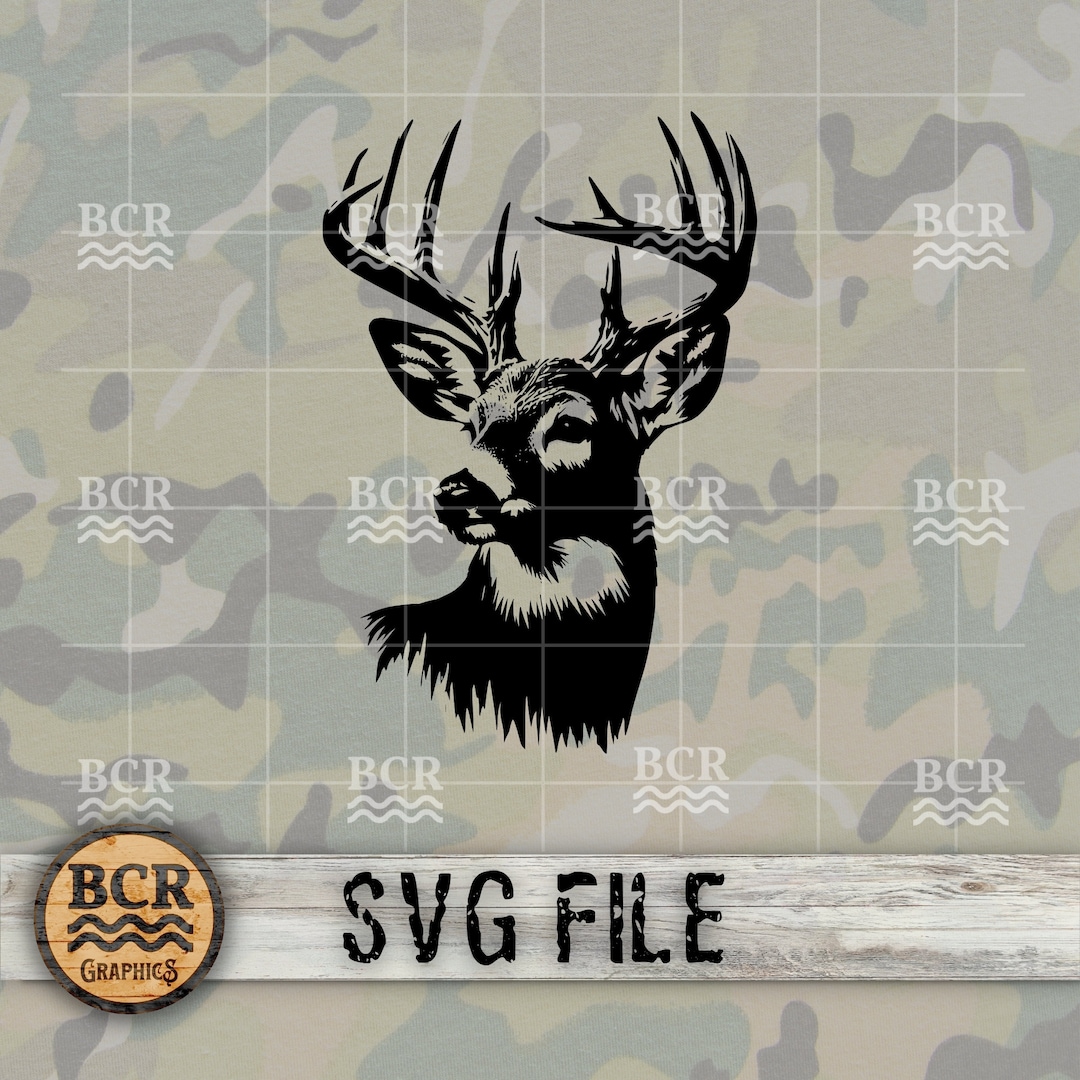 Big Buck SVG, Whitetail Deer SVG, Big Buck Digital Download, Deer ...