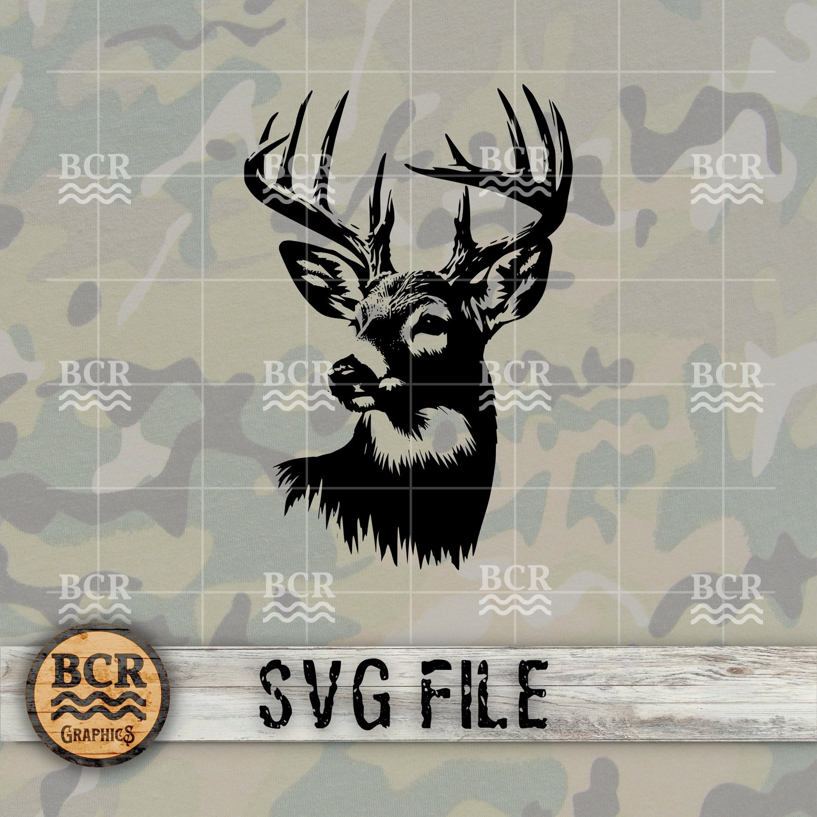 Big Buck SVG, Whitetail Deer SVG, Big Buck Digital Download, Deer ...