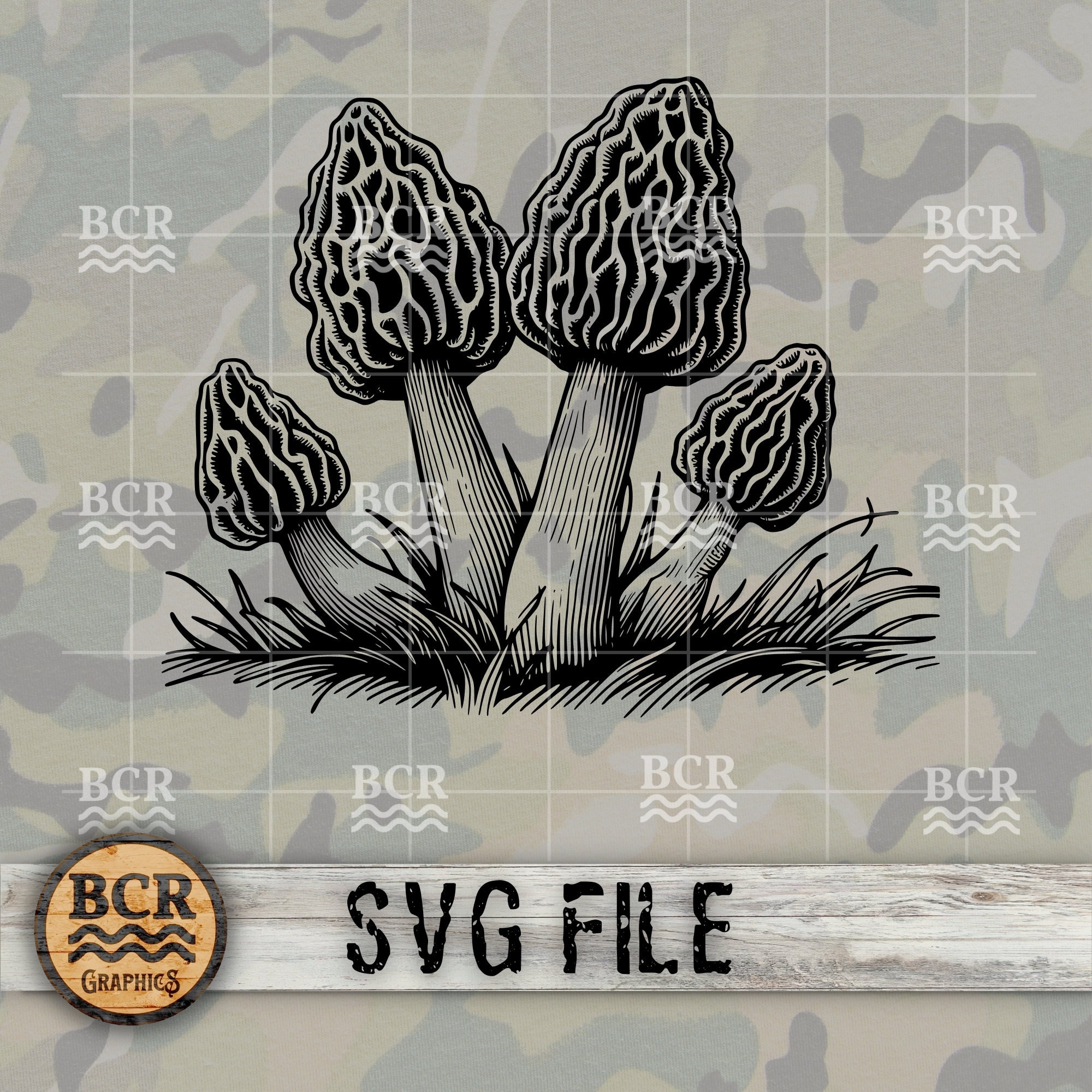 Morel Mushroom SVG, Morel SVG, Morel Mushroom Digital Download, Morel ...