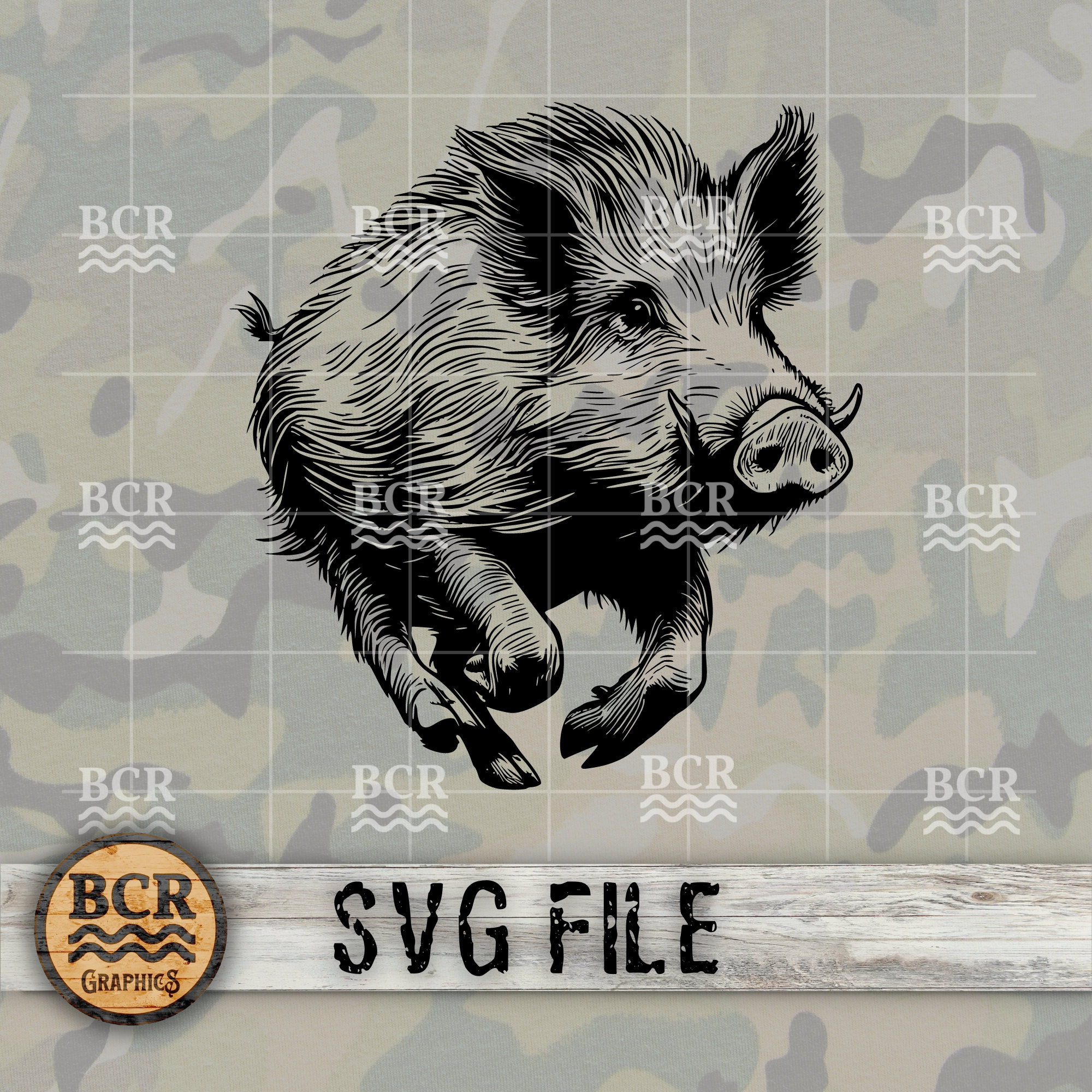 Wild Boar SVG, Wild Hog SVG, Wild Pig SVG, Wild Boar Digital Download ...