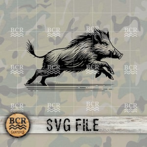 Wild Boar SVG, Wild Hog SVG, Wild Pig SVG, Wild Boar Digital Download ...