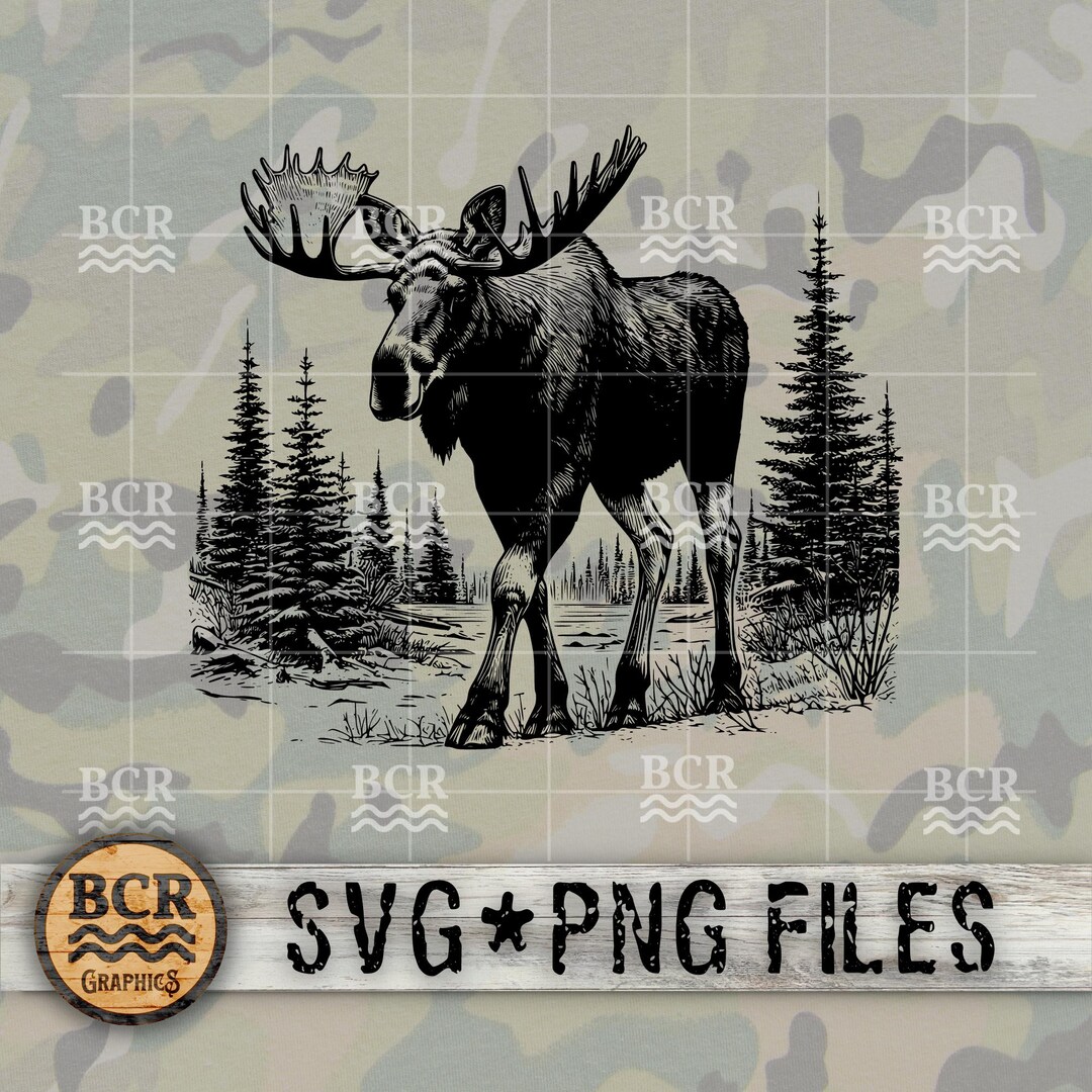 Moose SVG, Bull Moose SVG, Big Moose SVG, Moose Png, Bull Moose Png ...