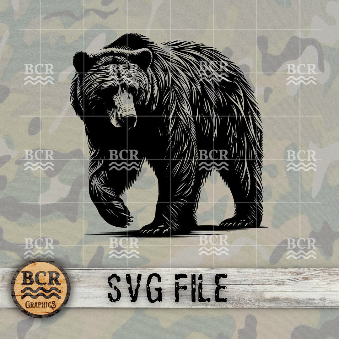 Black Bear SVG, Bear SVG, Black Bear Digital Download, Black Bear ...