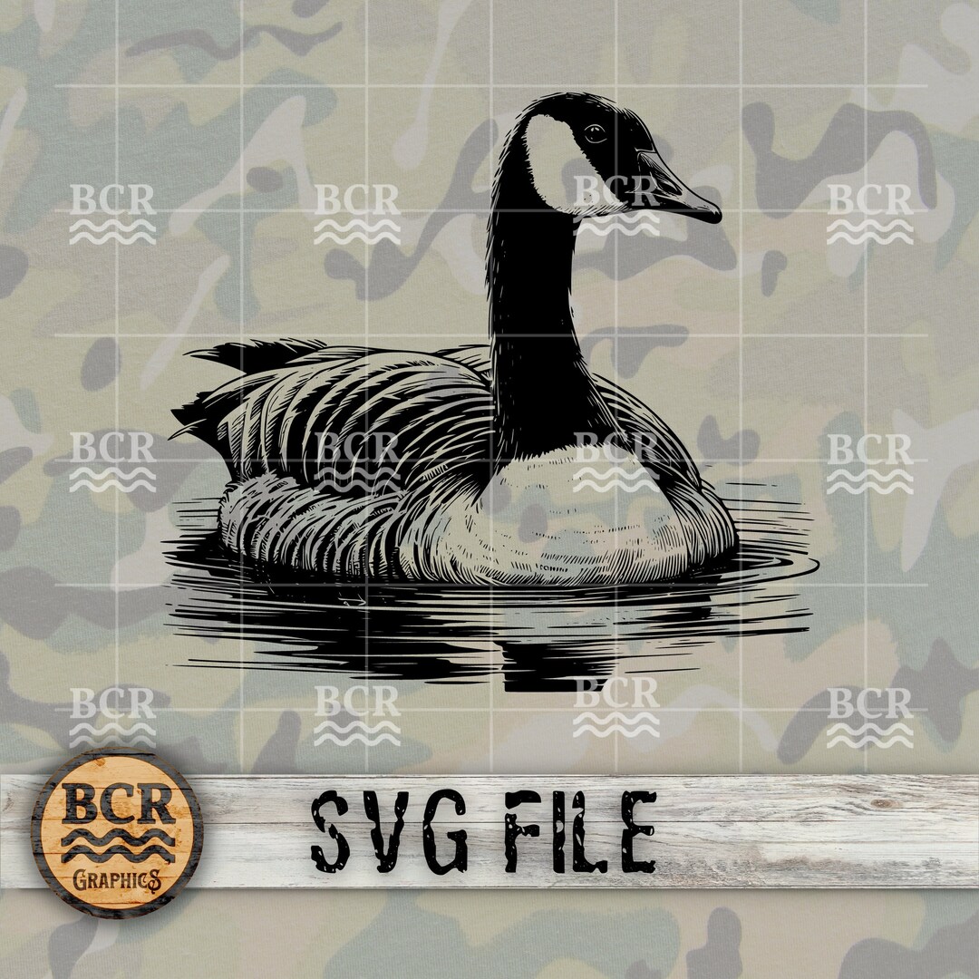 Canada Goose SVG, Swimming Goose SVG, Geese Svg, Goose Digital Download ...
