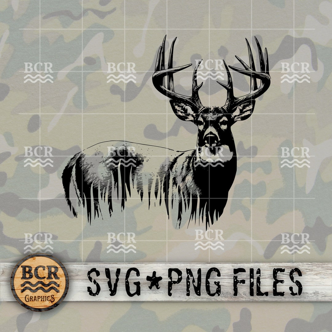 Big Buck SVG, Whitetail Deer SVG, Big Buck Digital Download, Deer ...