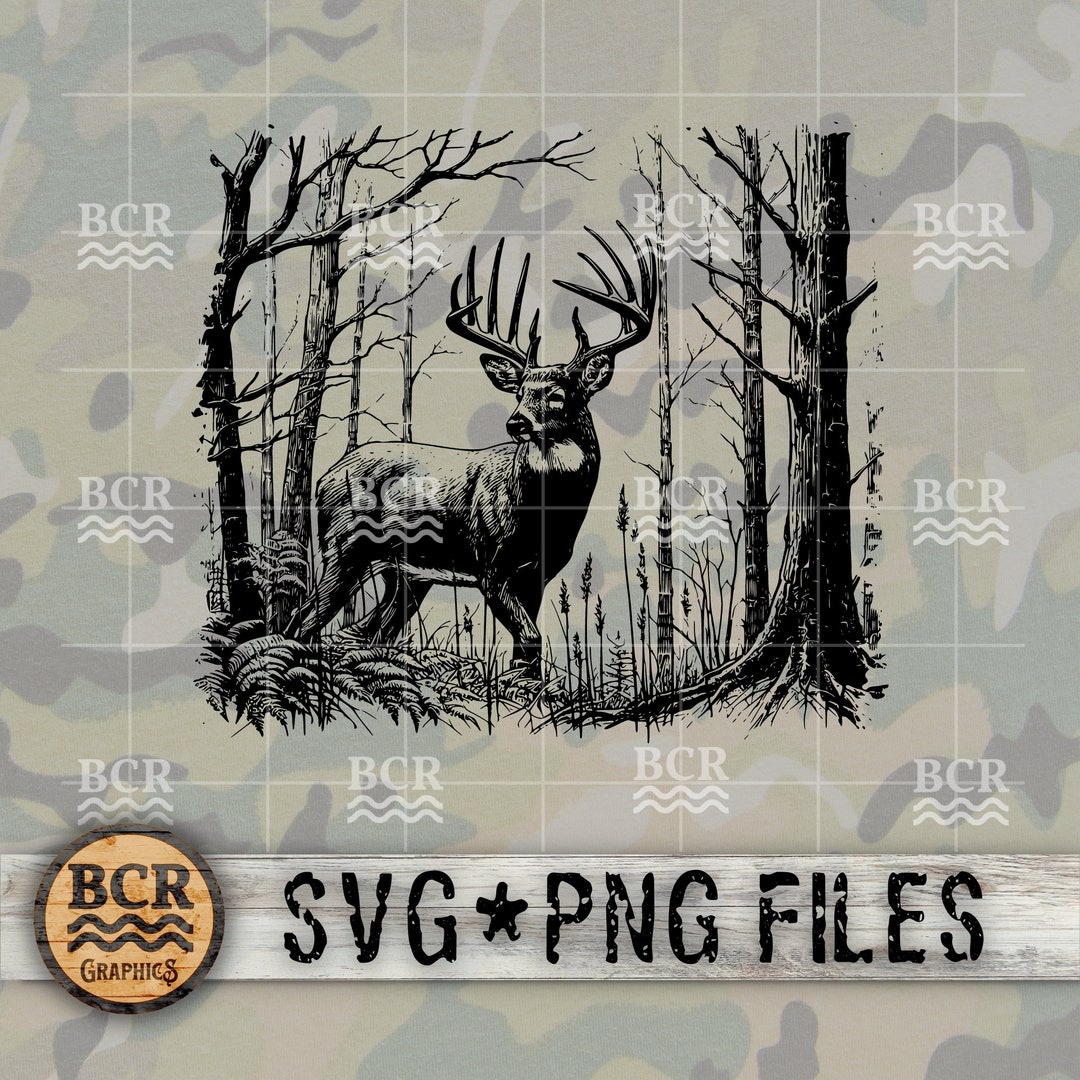 Big Buck SVG, Whitetail Deer SVG, Big Buck Digital Download, Deer ...