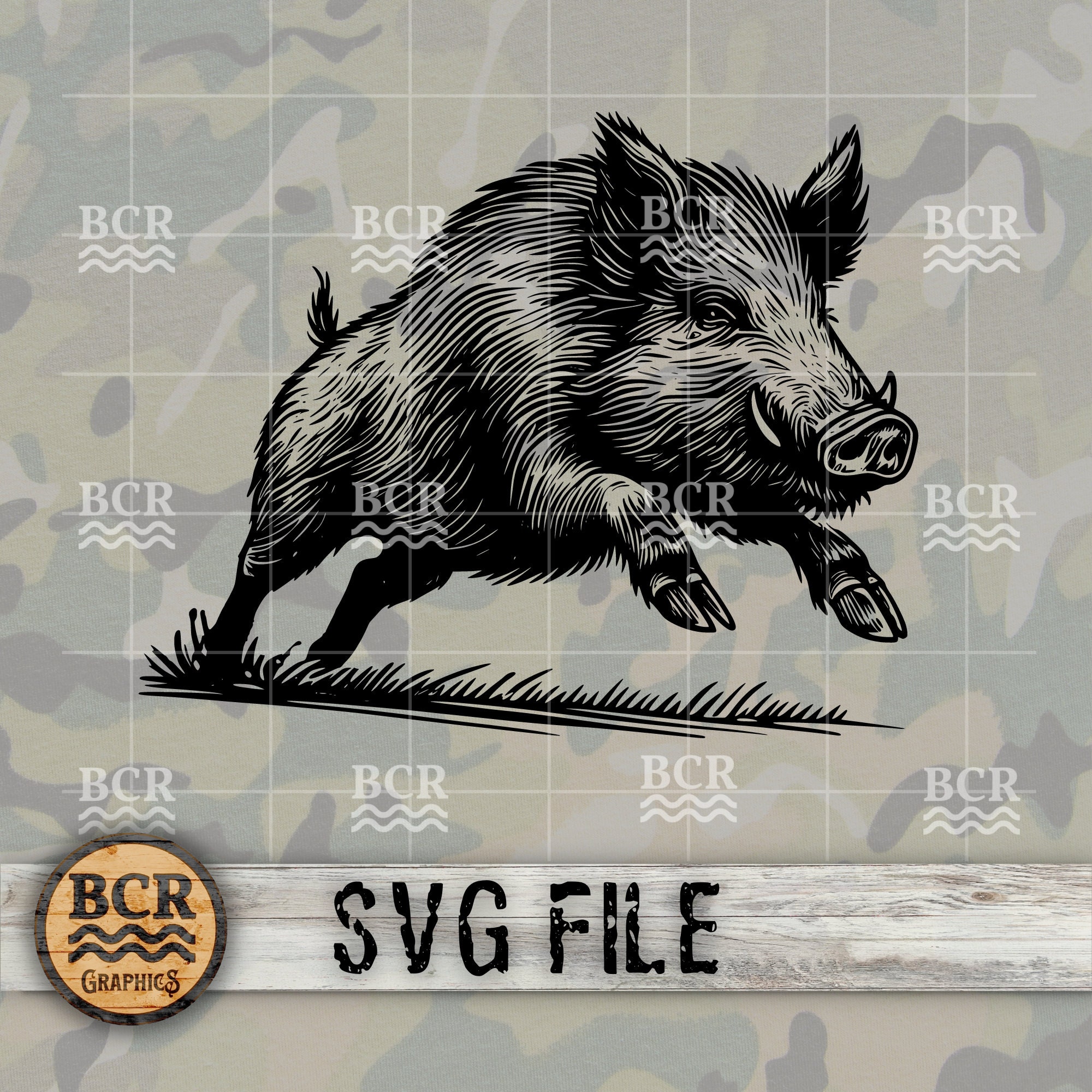 Wild Boar SVG, Wild Hog SVG, Wild Pig SVG, Wild Boar Digital Download ...