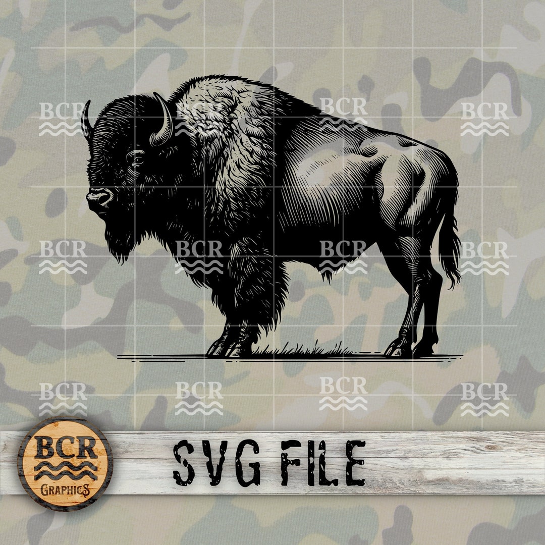 Bison SVG, Buffalo SVG, Bison Digital Download, Buffalo Digital ...