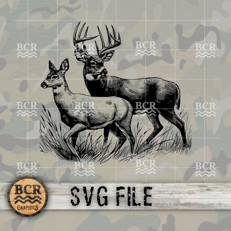 Big Buck SVG, Whitetail Deer SVG, Big Buck Digital Download, Deer ...