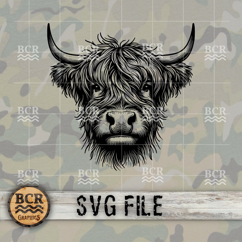 Highland Cow SVG, Highland Cattle SVG, Highland Cow Vector, Digital ...
