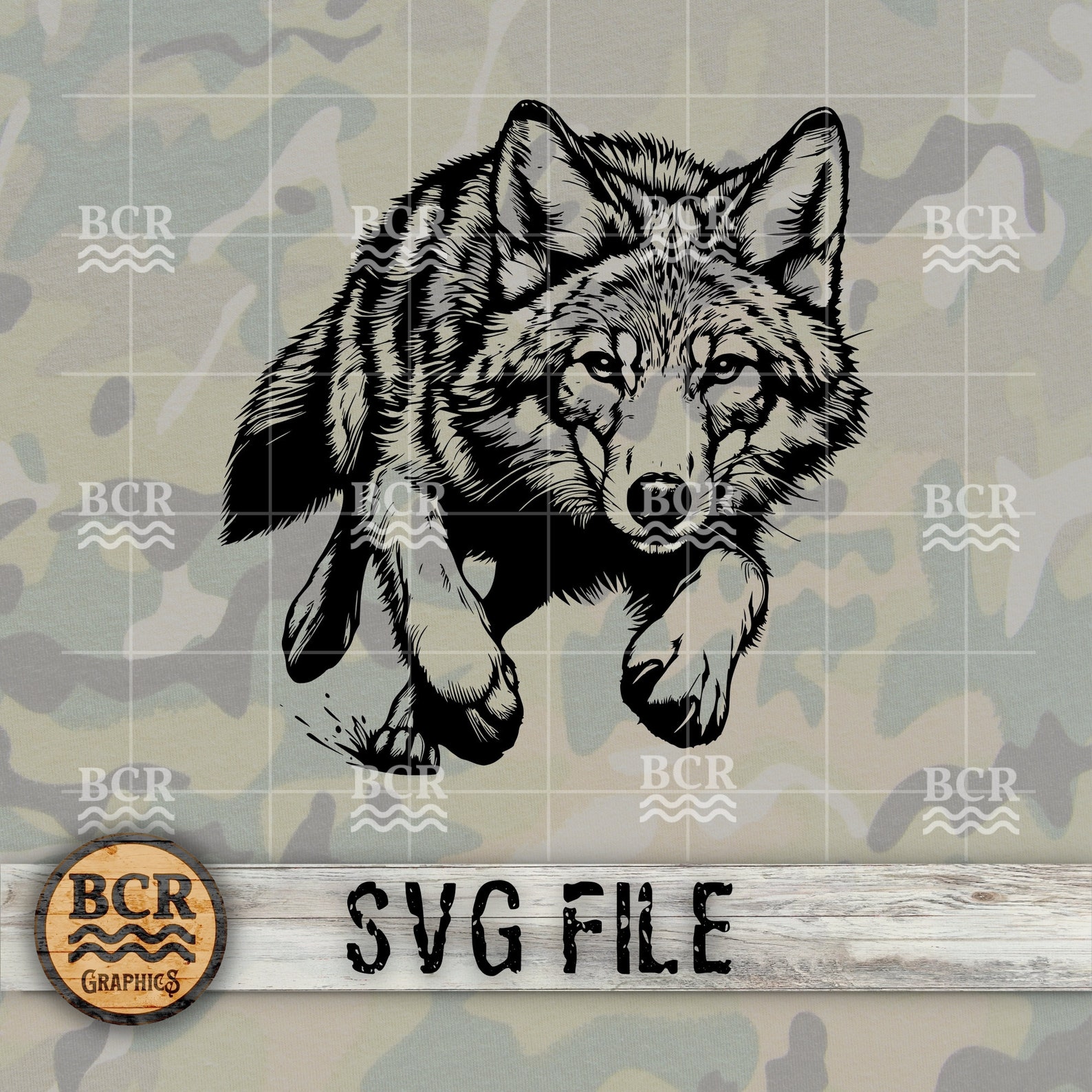 Coyote SVG, Running Coyote SVG, Coyote Hunting SVG, Coyote Digital ...