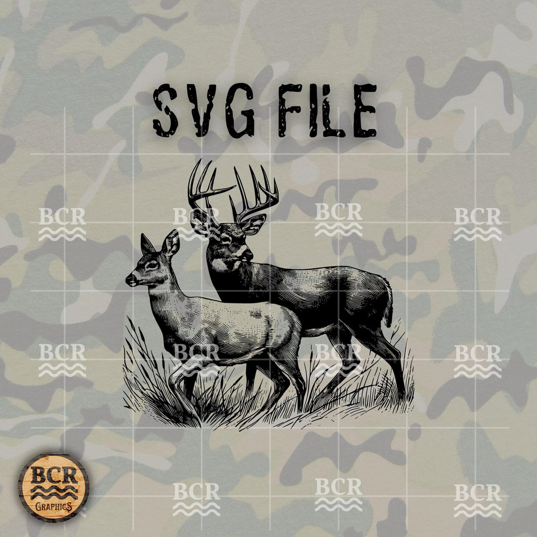Big Buck SVG Whitetail Deer SVG Big Buck Digital Download - Etsy