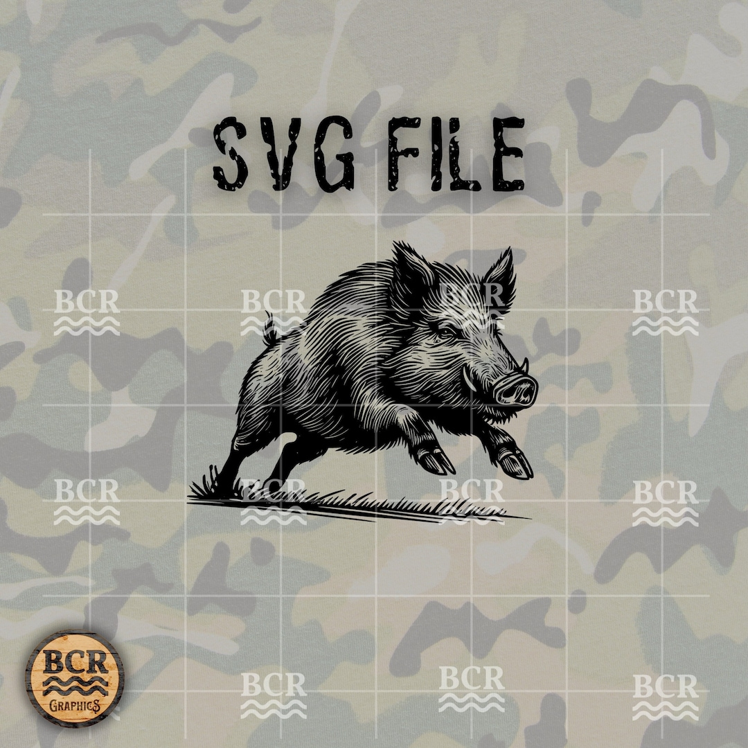 Wild Boar SVG Wild Hog SVG Wild Pig SVG Wild Boar Digital - Etsy Australia