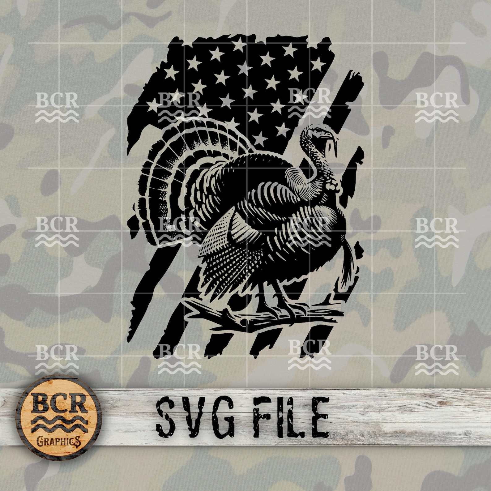 Wild Turkey SVG, Gobbler Turkey SVG, Turkey Hunting Digital Download ...