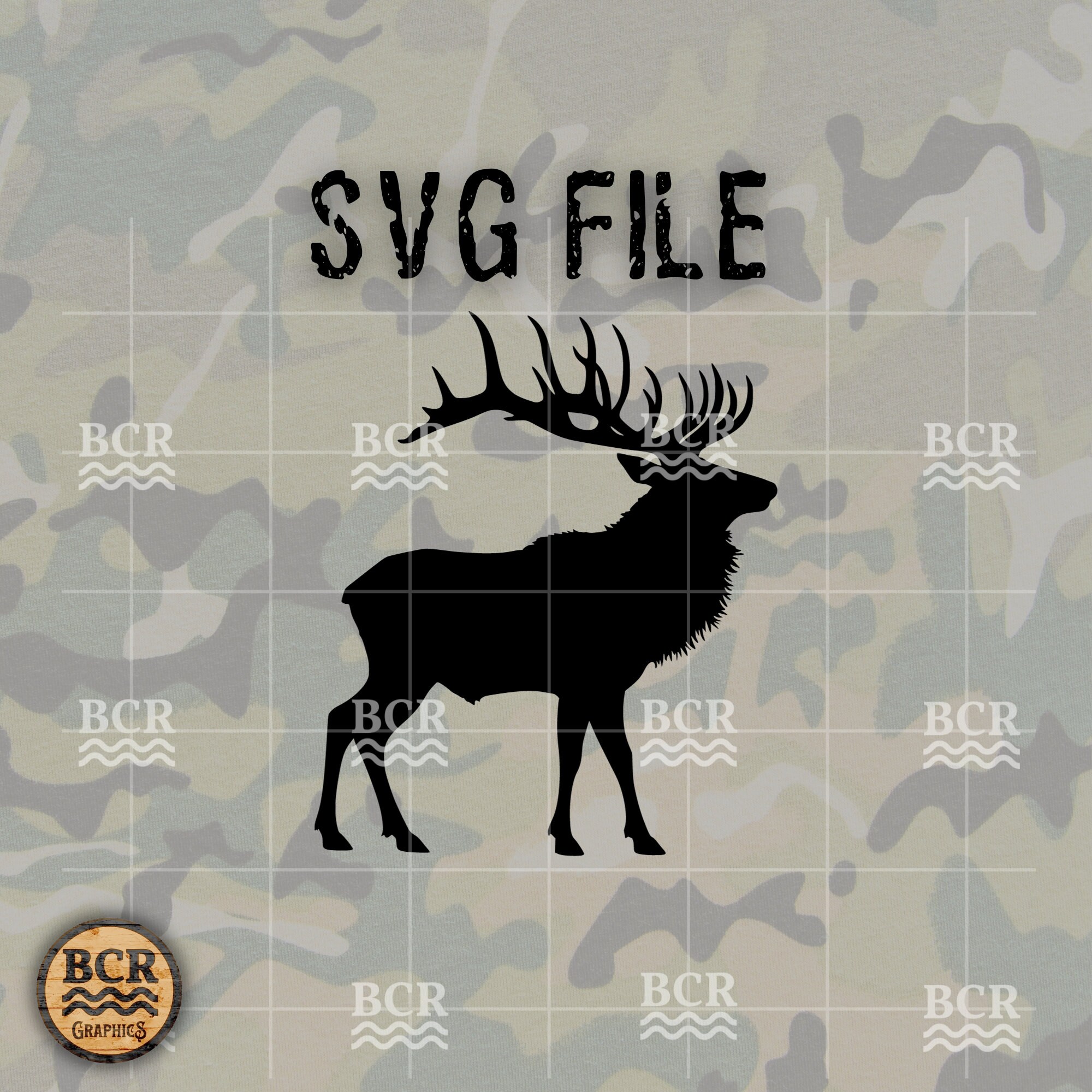 Big Bull Elk SVG, Elk SVG, Bull Elk Digital Download, Elk Hunting ...