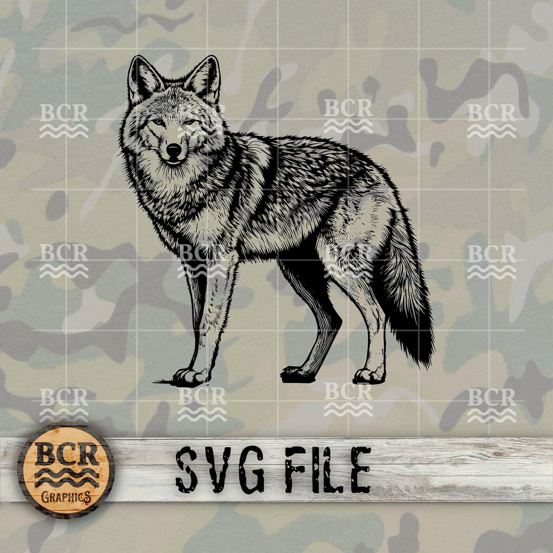 Coyote SVG, Howling Coyote SVG, Coyote Hunting SVG, Coyote Digital ...