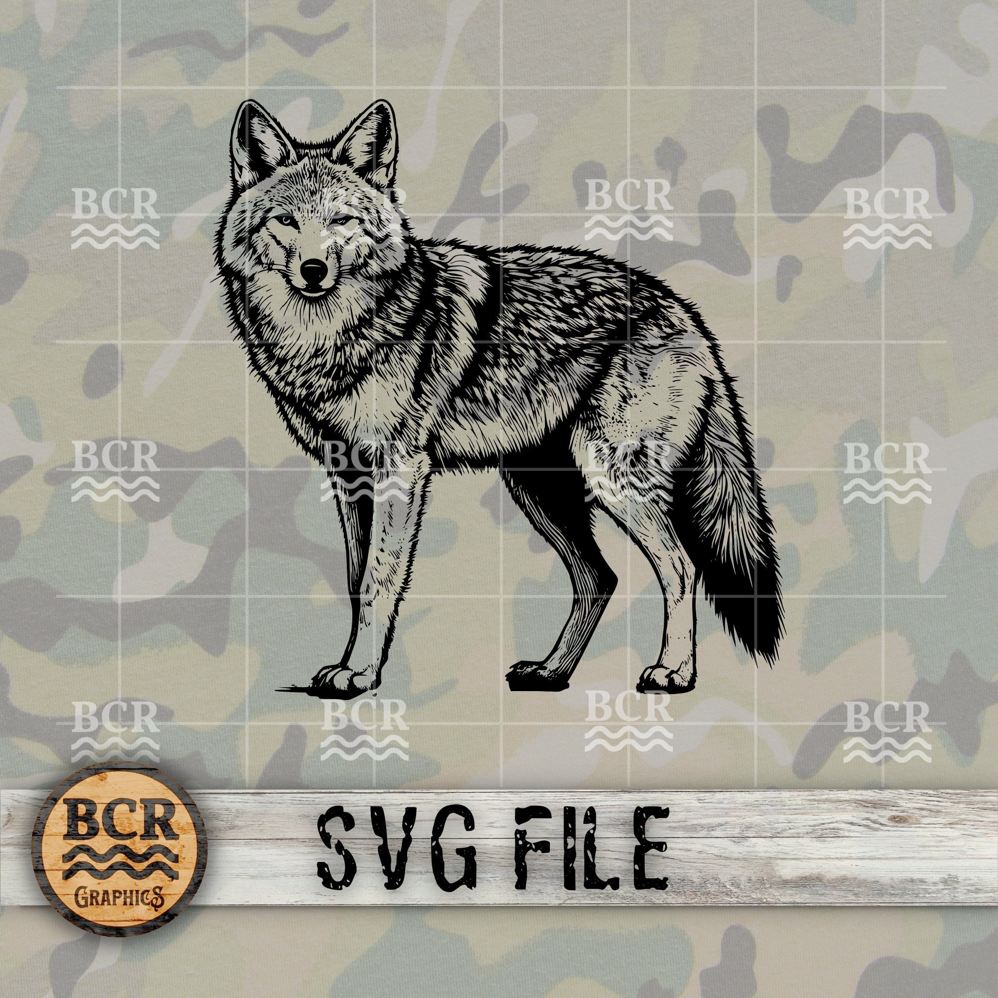 Coyote SVG, Howling Coyote SVG, Coyote Hunting SVG, Coyote Digital ...
