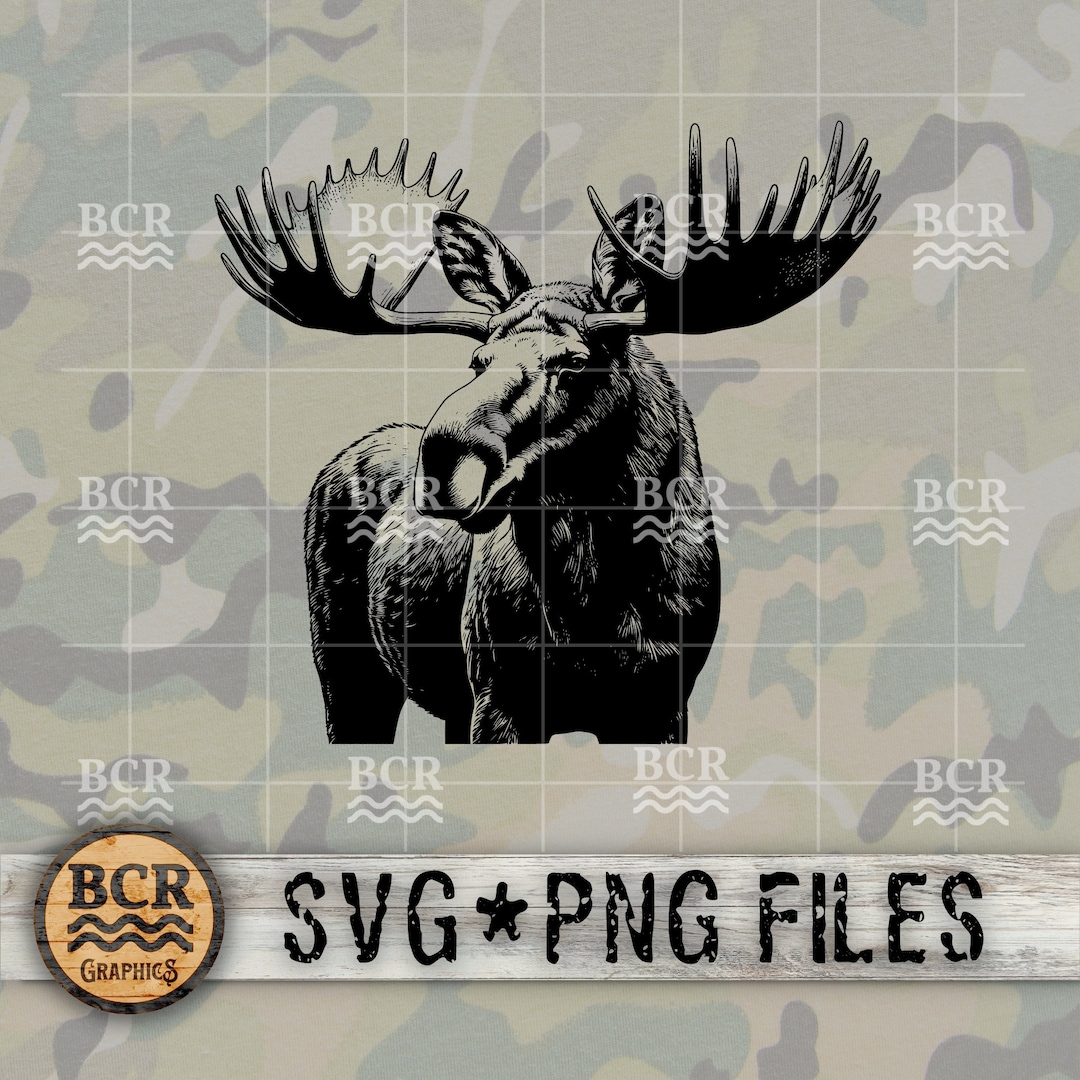 Moose SVG, Bull Moose SVG, Big Moose SVG, Moose Png, Bull Moose Png ...