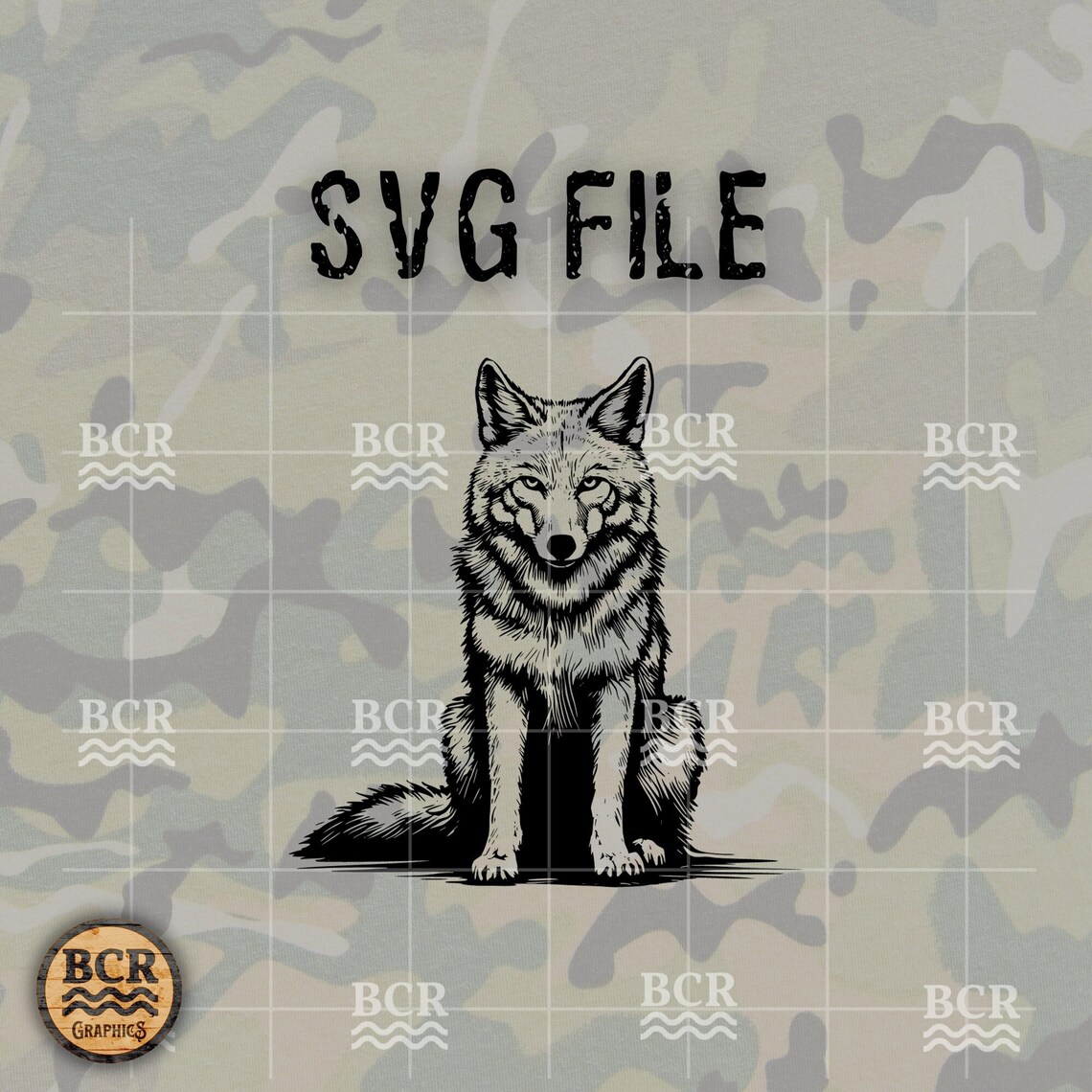 Coyote SVG Coyote Sitting SVG Coyote Hunting SVG Coyote - Etsy