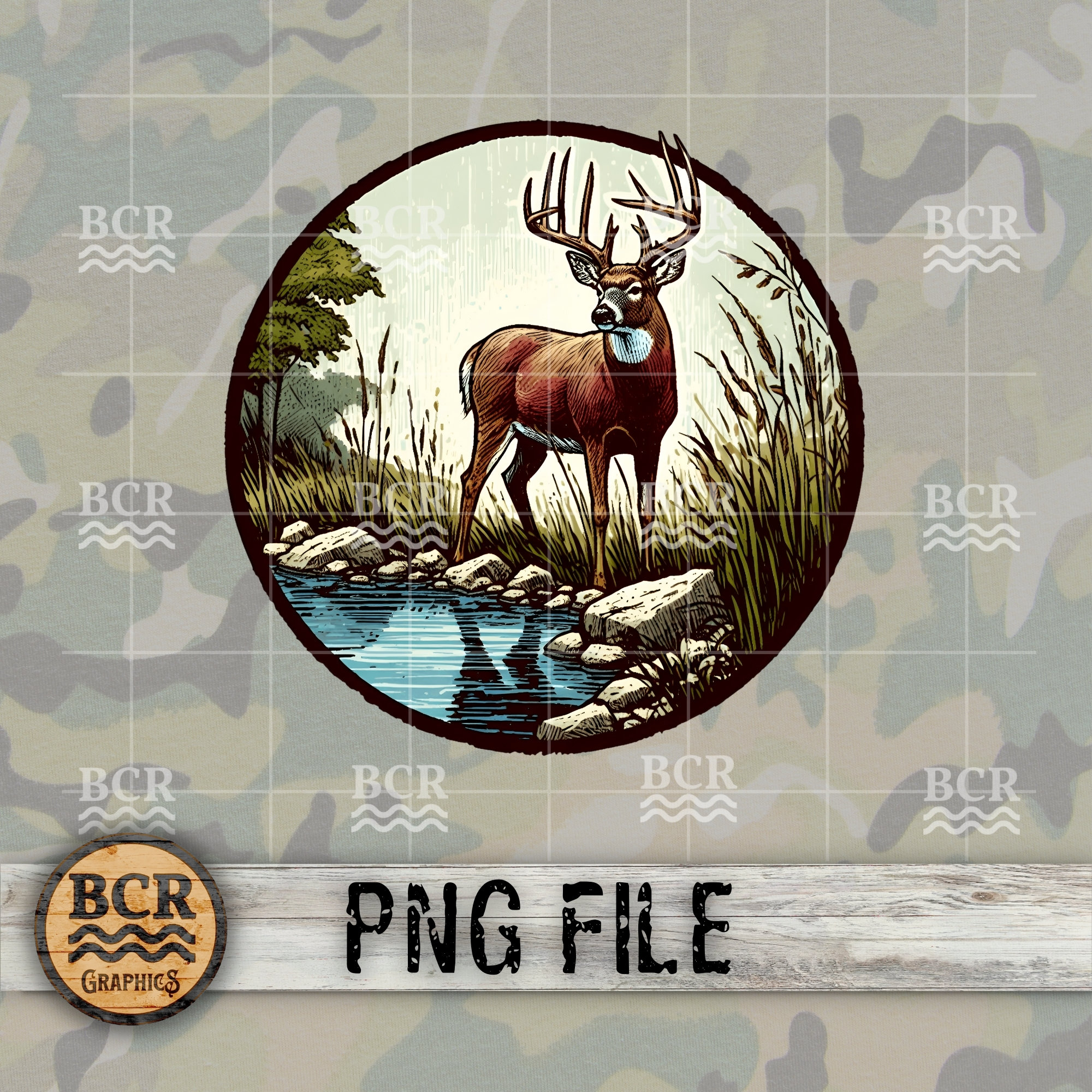 Big Buck PNG, Whitetail Deer PNG, Big Buck Digital Download, Deer ...