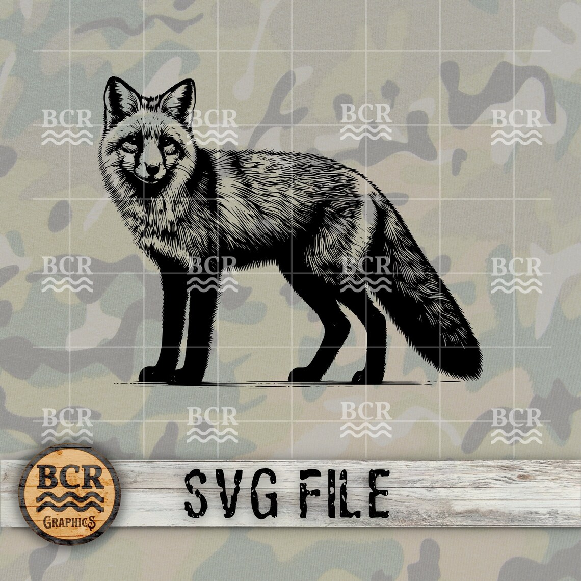Red Fox SVG, Fox SVG, Stalking Fox SVG, Fox Hunting Svg, Red Fox ...