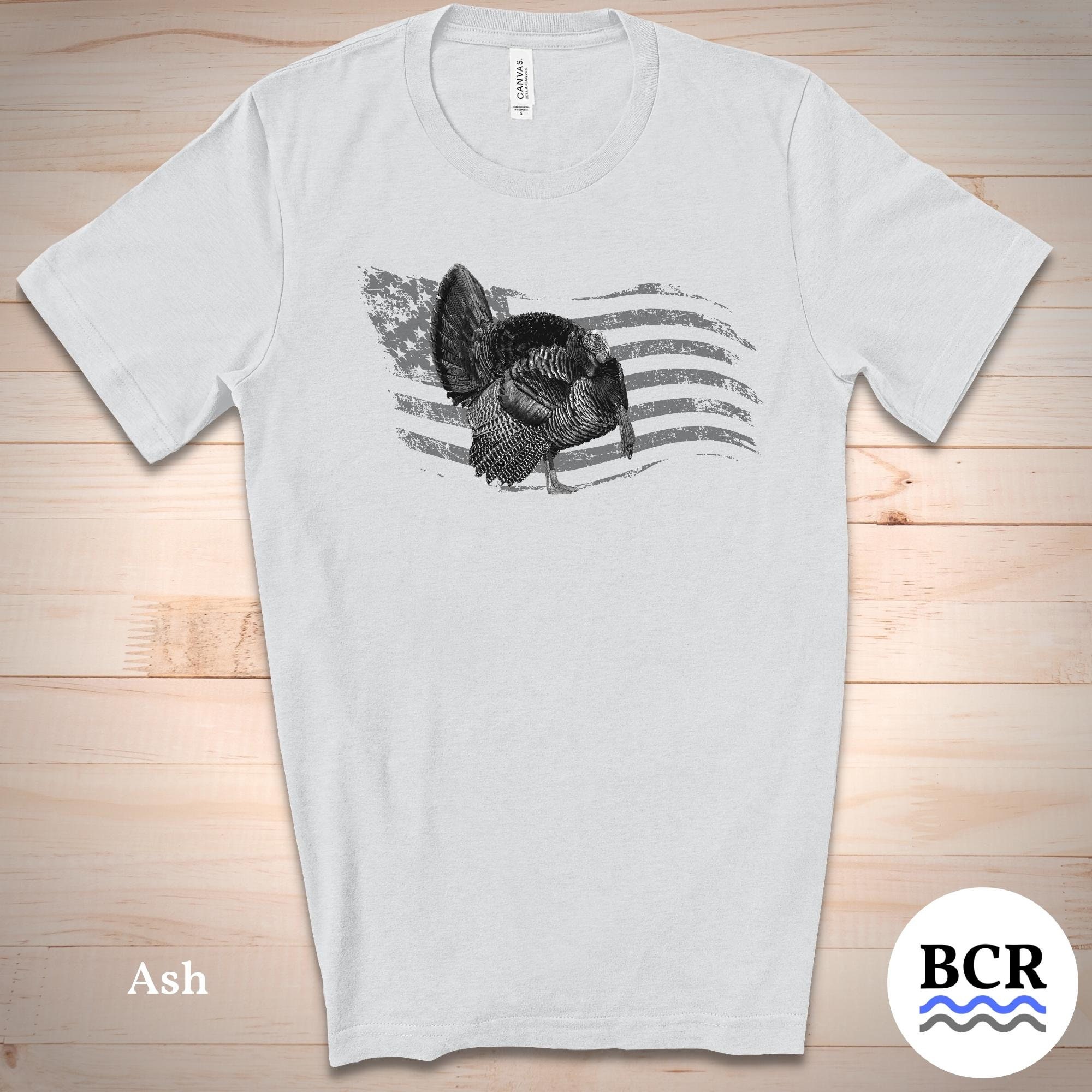 Turkey Hunting Shirt Wild Turkey Flag Shirt American Flag - Etsy