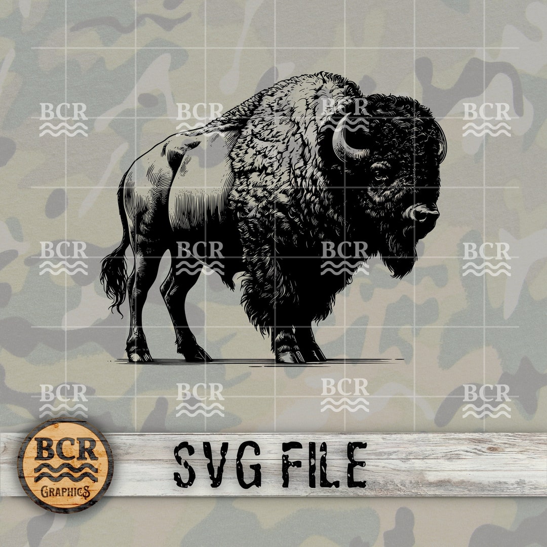 Bison SVG, Buffalo SVG, Bison Digital Download, Buffalo Digital ...
