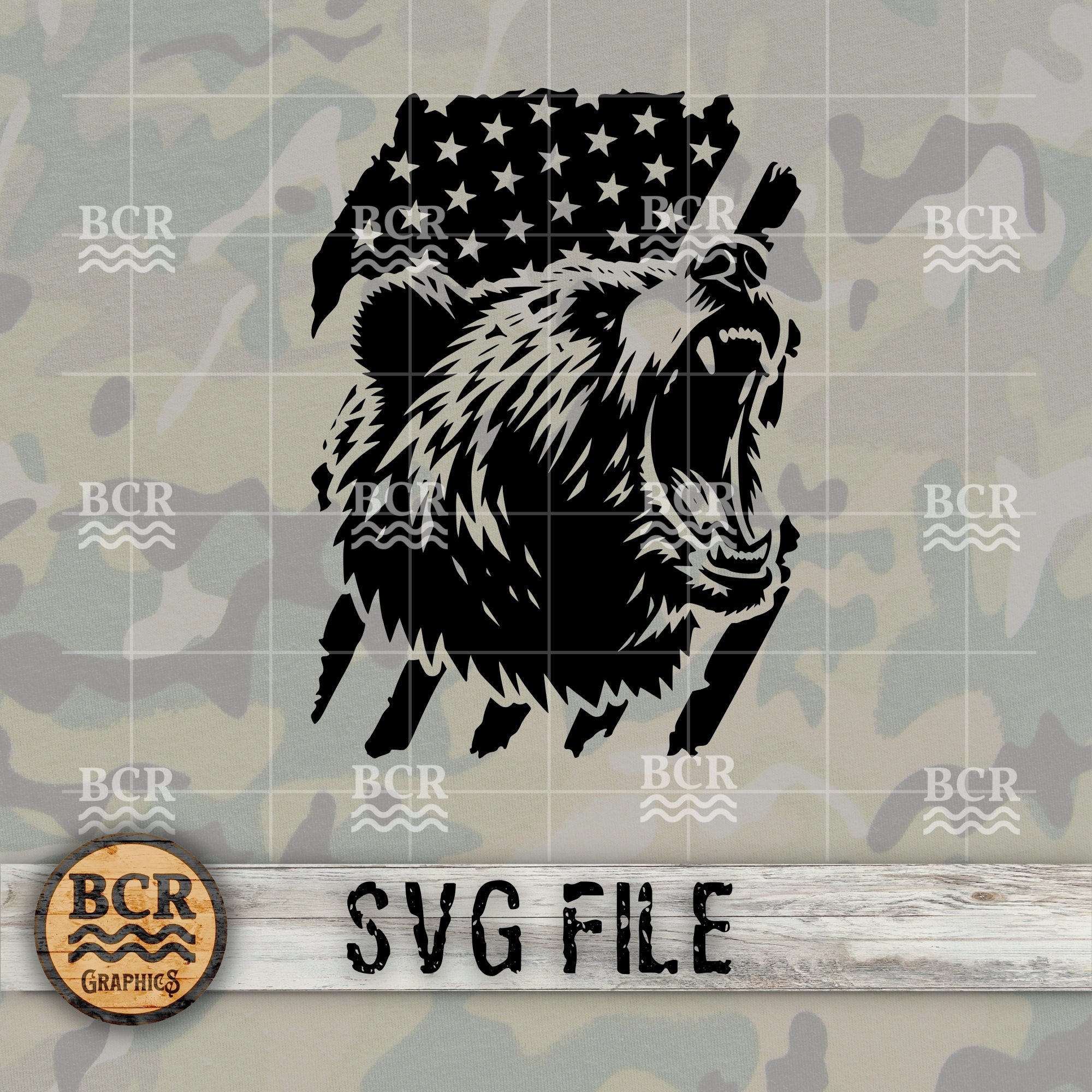 Grizzly Bear SVG, Grizzly SVG, Bear SVG, Grizzly Bear Digital Download, Bear Hunting, Bear ...