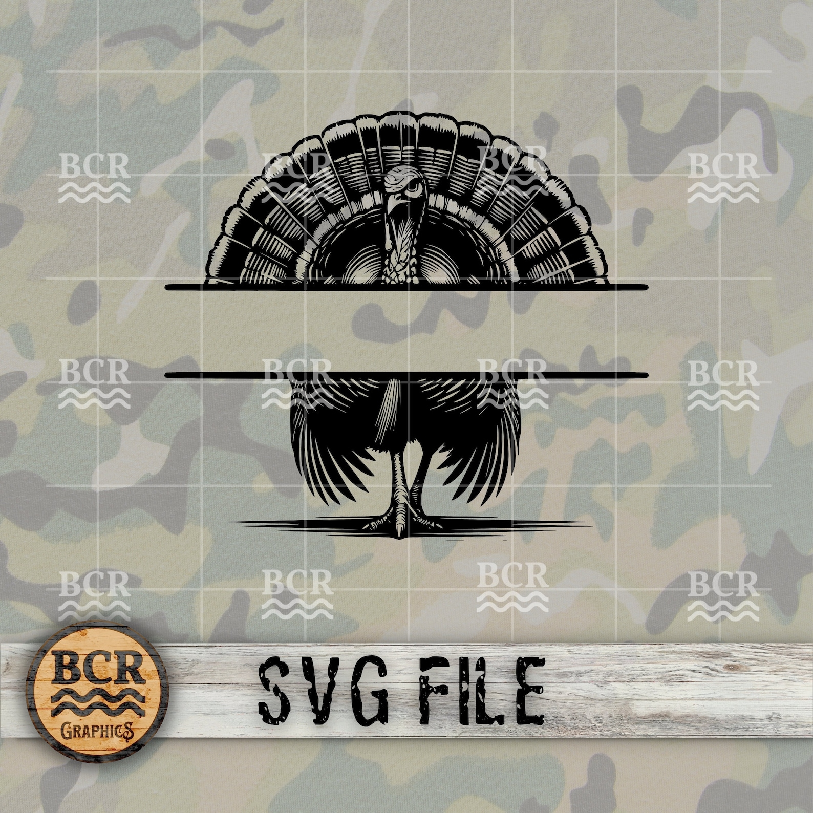 Wild Turkey SVG, Gobbler Turkey SVG, Turkey Hunting Digital Download ...