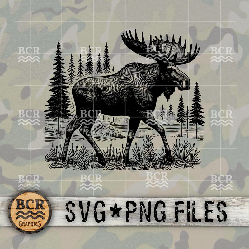 Moose Svg - Etsy