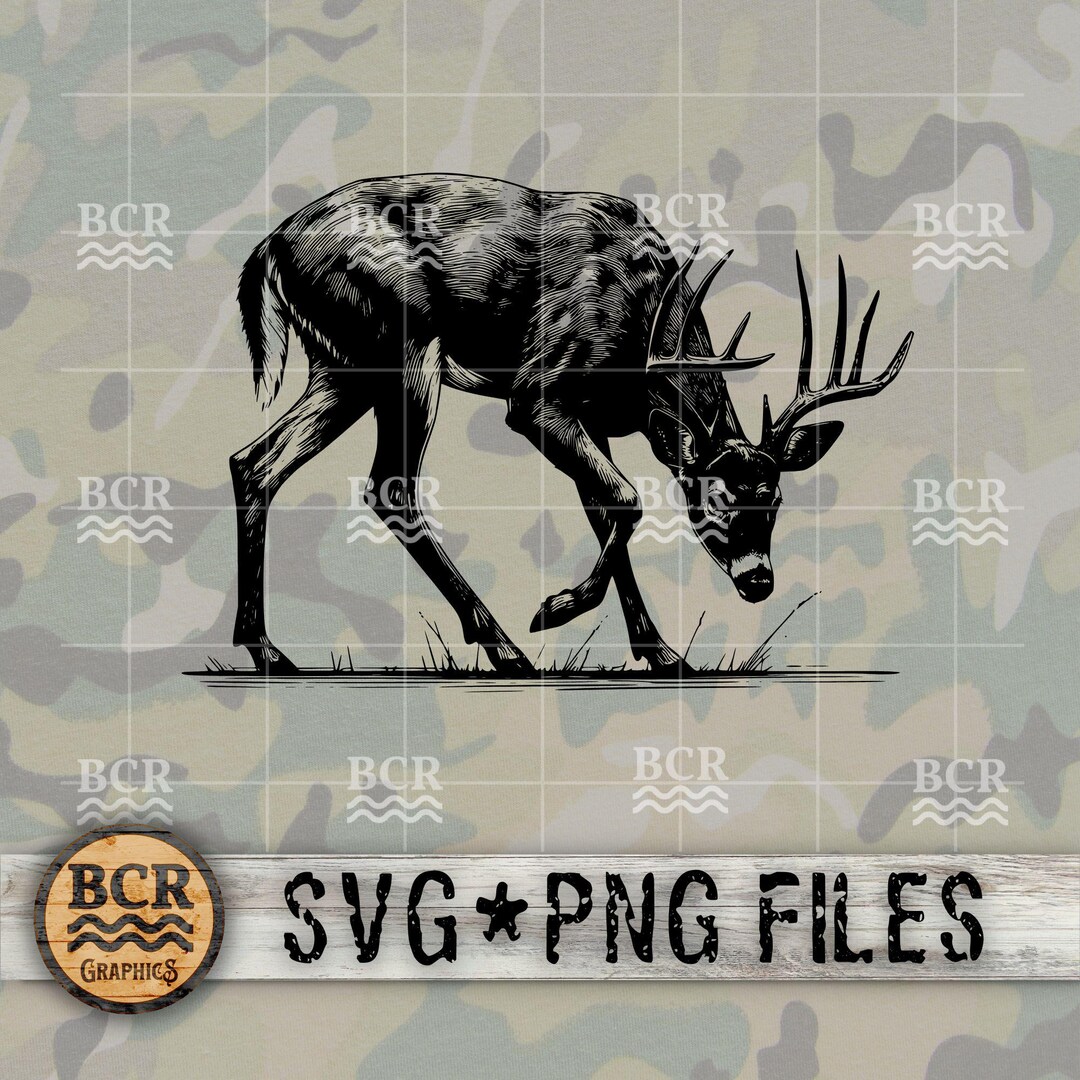 Big Buck SVG, Whitetail Deer SVG, Big Buck Digital Download, Deer ...