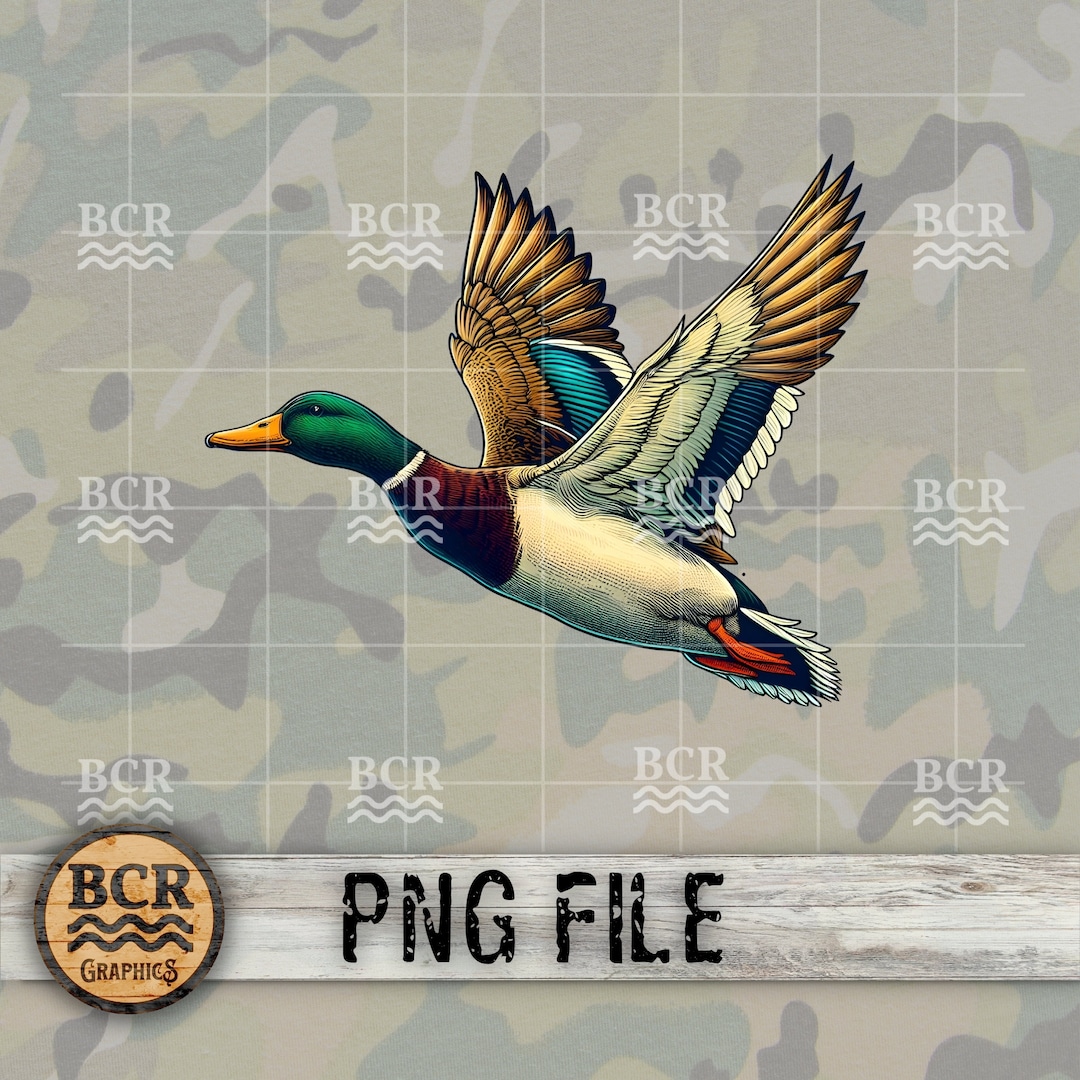 Mallard Duck PNG, Flying Duck PNG, Duck Digital Download, Duck Hunting ...