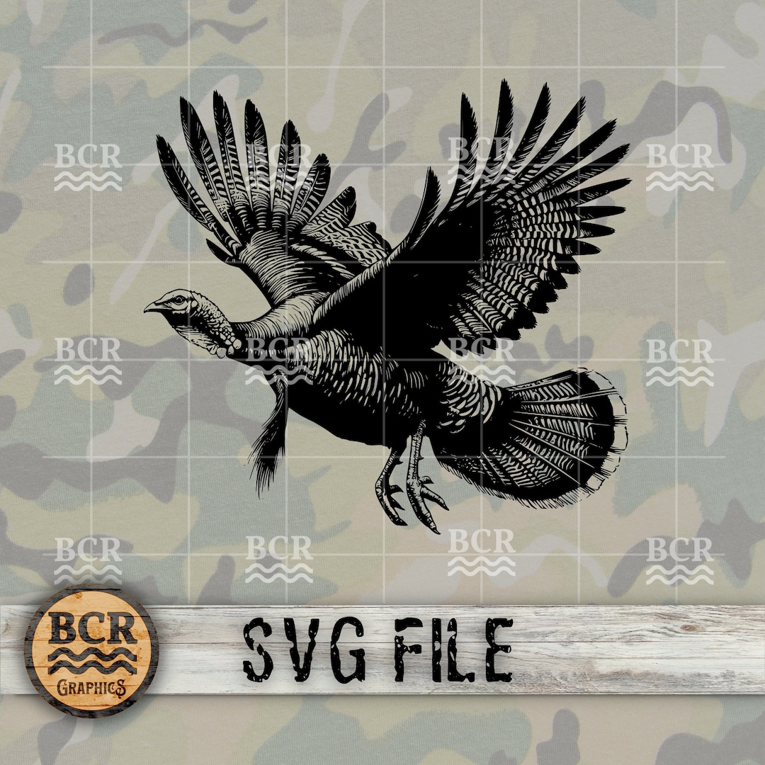 Wild Turkey SVG, Gobbler Turkey SVG, Turkey Hunting Digital Download ...
